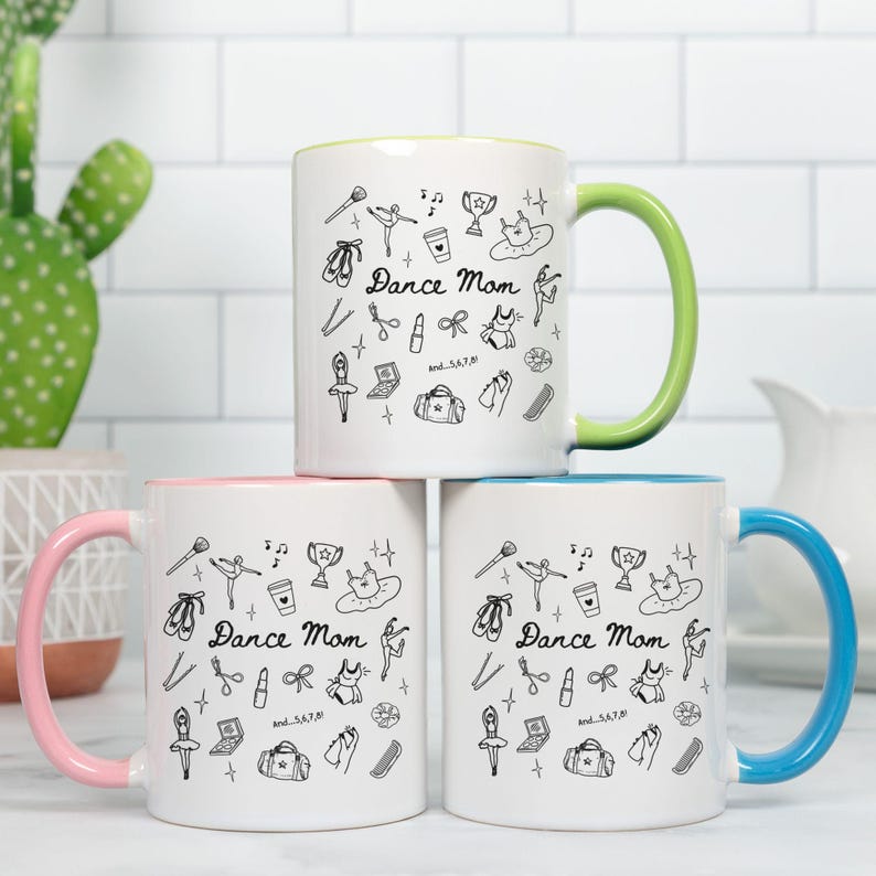 Dance Mom Coffee Mug, Mother's Day Gift From Dancer, Ballerina Mama ...