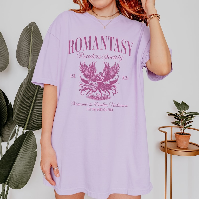 Romantasy Readers Society Shirt, Romance Reader Tshirt, Fantasy Book ...