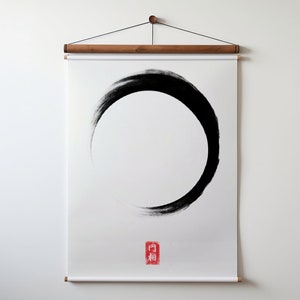 Zen Enso Circle for Calm Asian Art Zen Buddhist Decor - Etsy