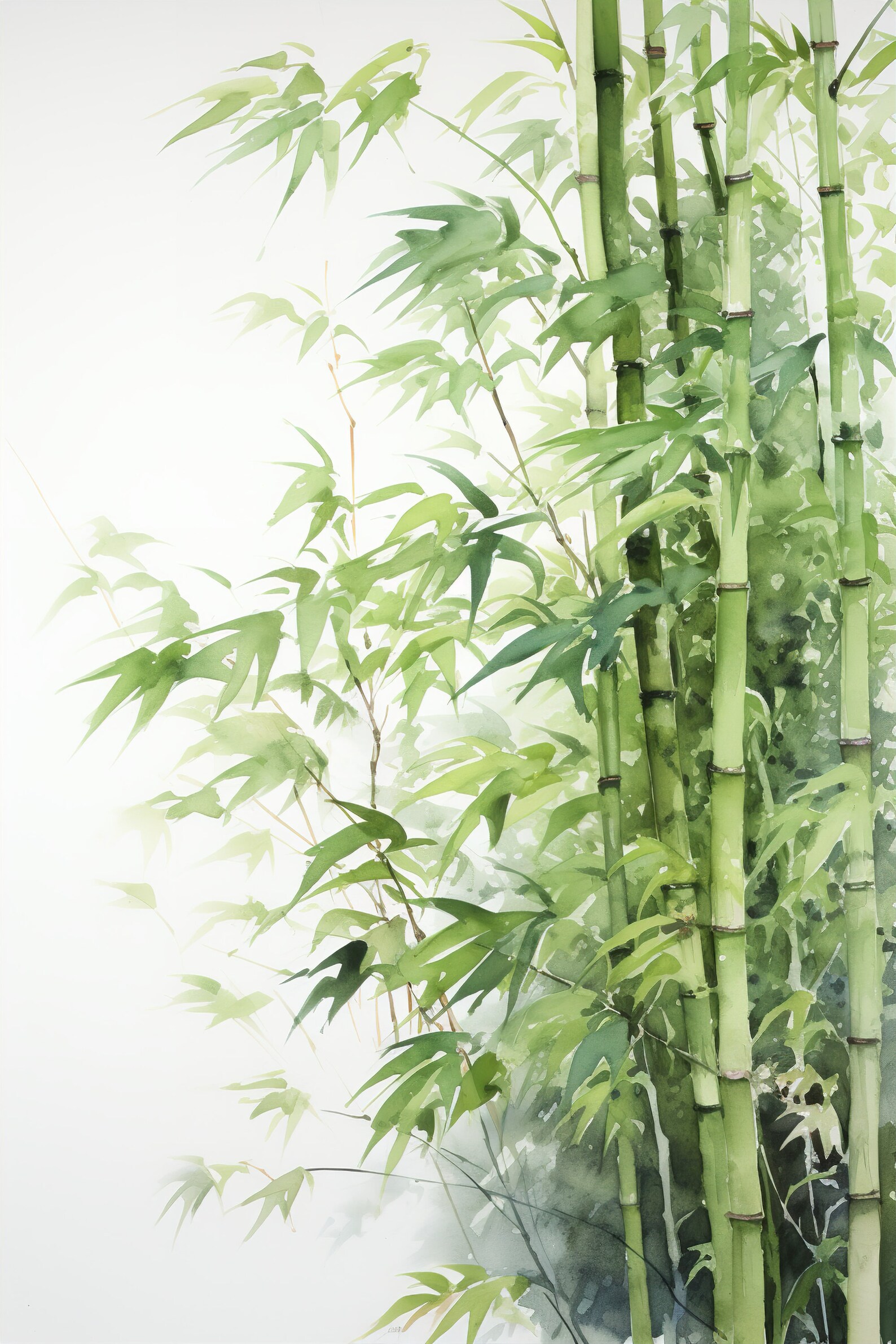 Feng Shui Green Bamboo Luck Growth Nobility Flexibility - Etsy
