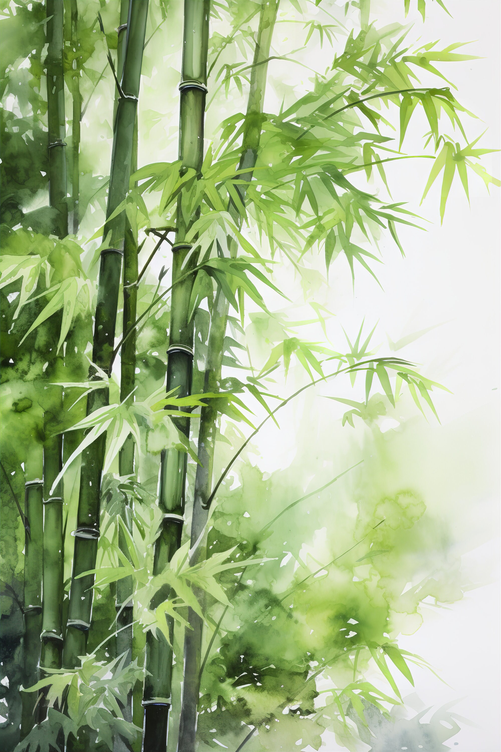 Feng Shui Green Bamboo Luck Growth Nobility Flexibility Etsy