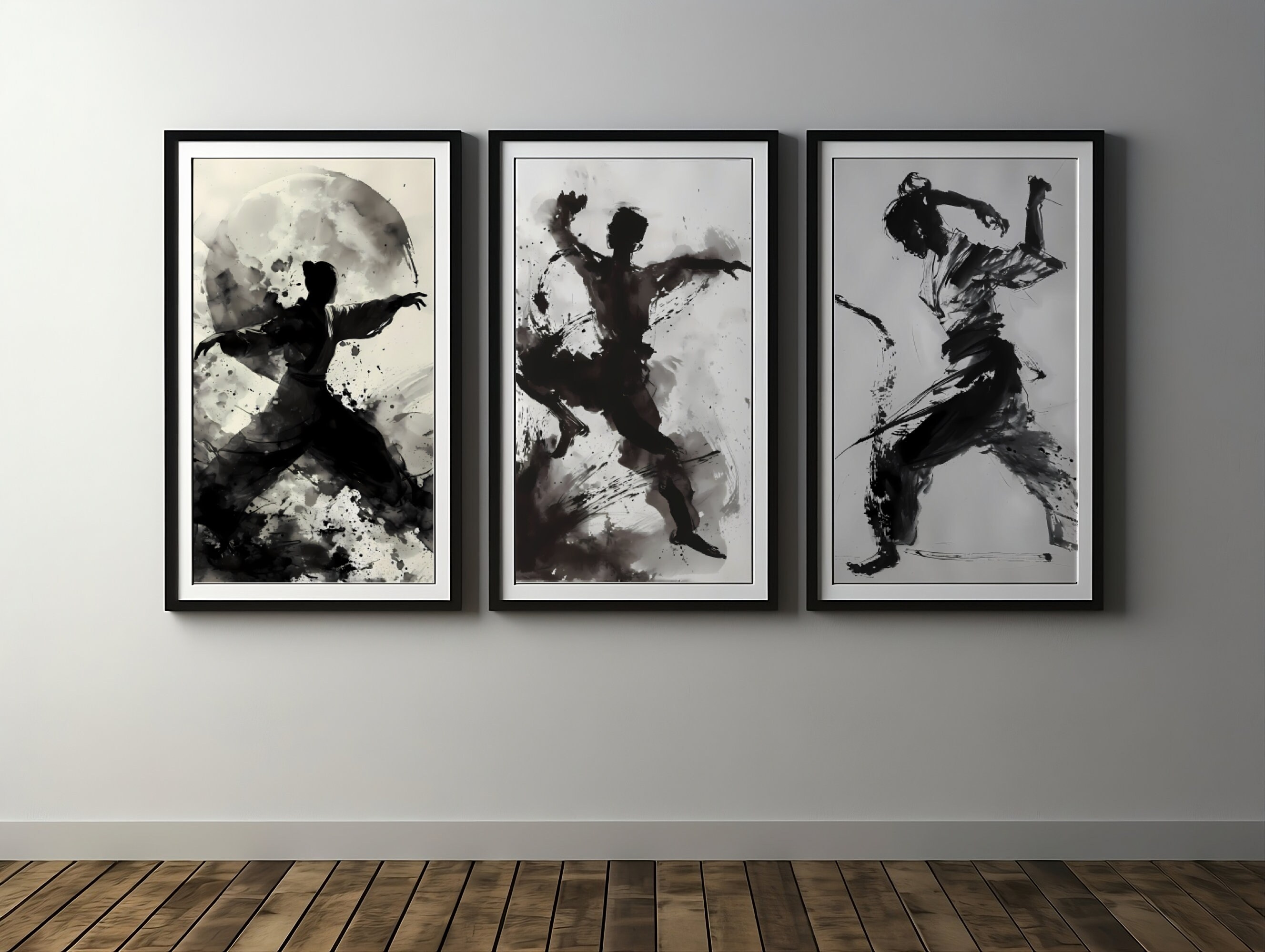 Tai Chi Painting Collection Kung Fu Painting Martial Arts Asian ...