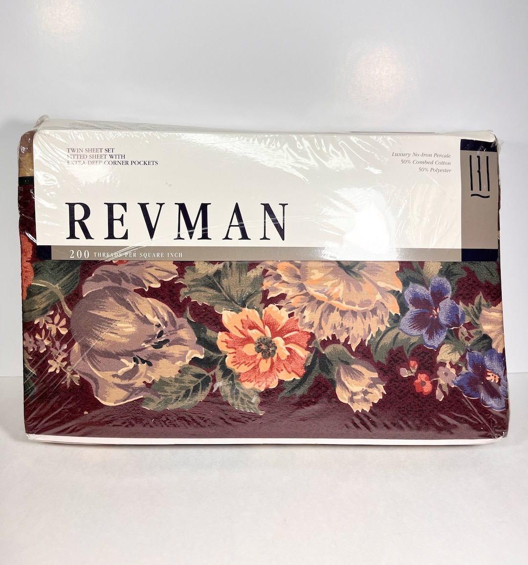 Vintage Moody Floral Twin Sheet Set 1990s NOS Dark Romantic - Etsy