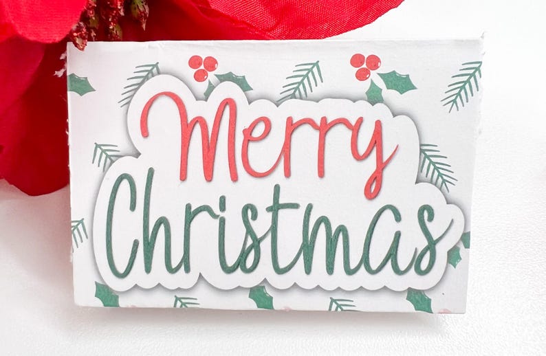 Printable Christmas Cookie Topper - Christmas Treat Topper - Christmas ...