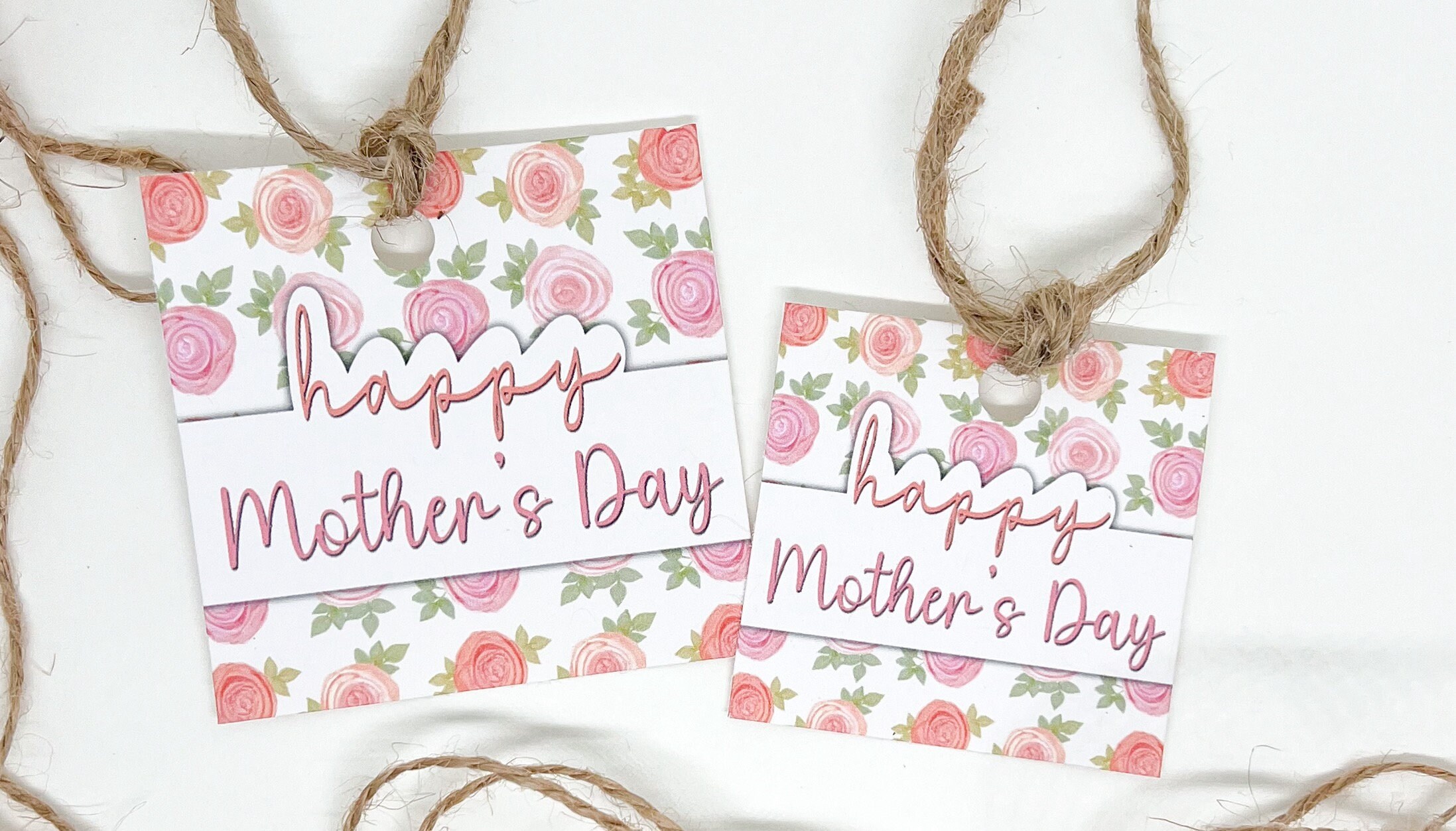 Printable Mother's Day Gift Tag Happy Mother's Day Gift Tag 2 2.5 Rose ...