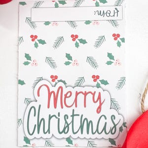 Printable Christmas Cookie Topper - Christmas Treat Topper - Christmas ...