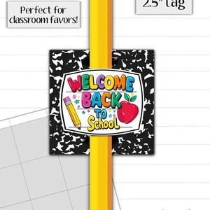 Printable Back to School Pencil Tag - Printable Student Gift Tags ...