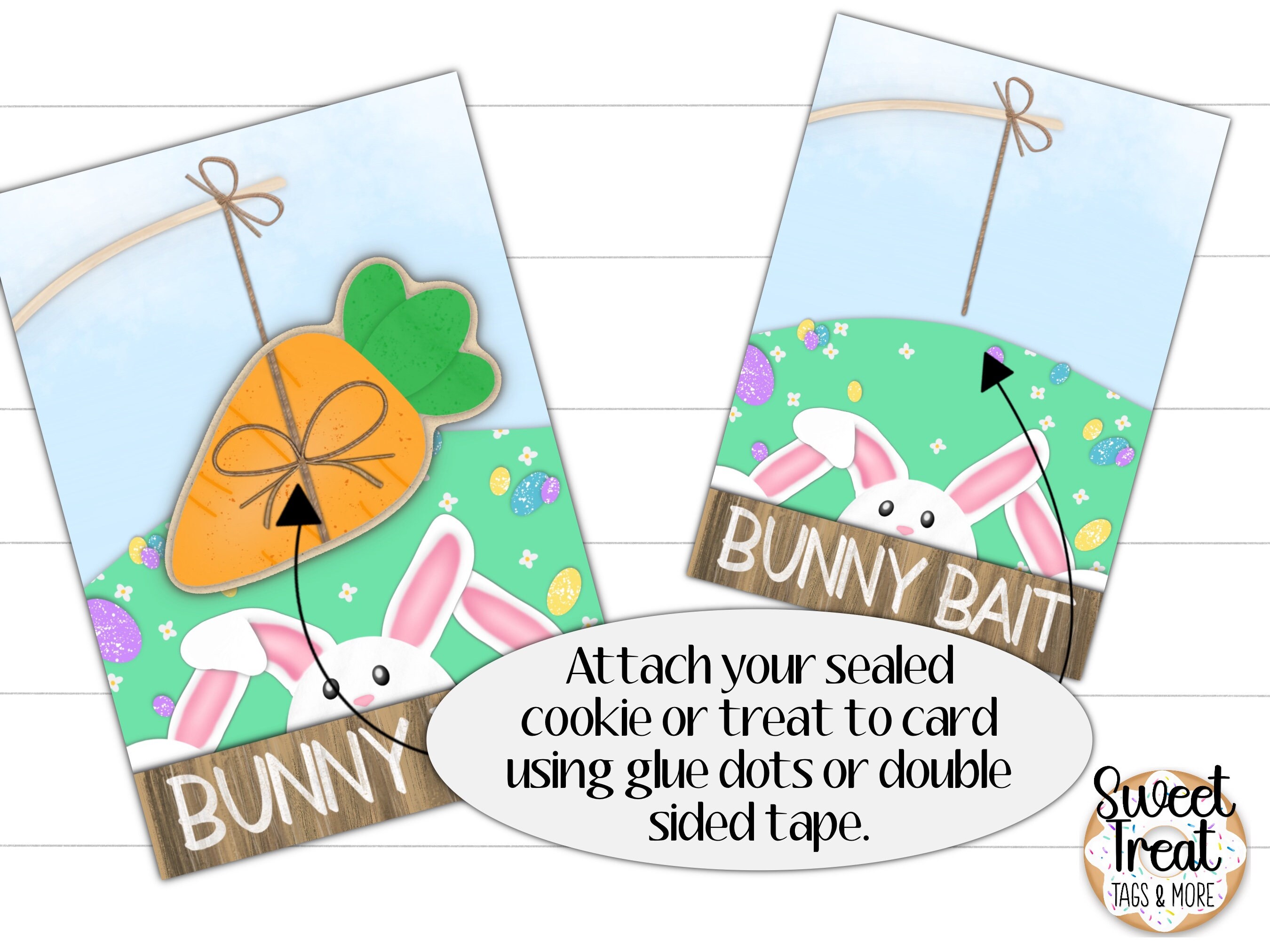 Printable Easter Cookie Card Bunny Bait 3.5x5 Bunny Bait Cookie Card ...