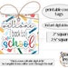 Printable Back to School Gift Tag Welcome Back to School crayon Pencil ...