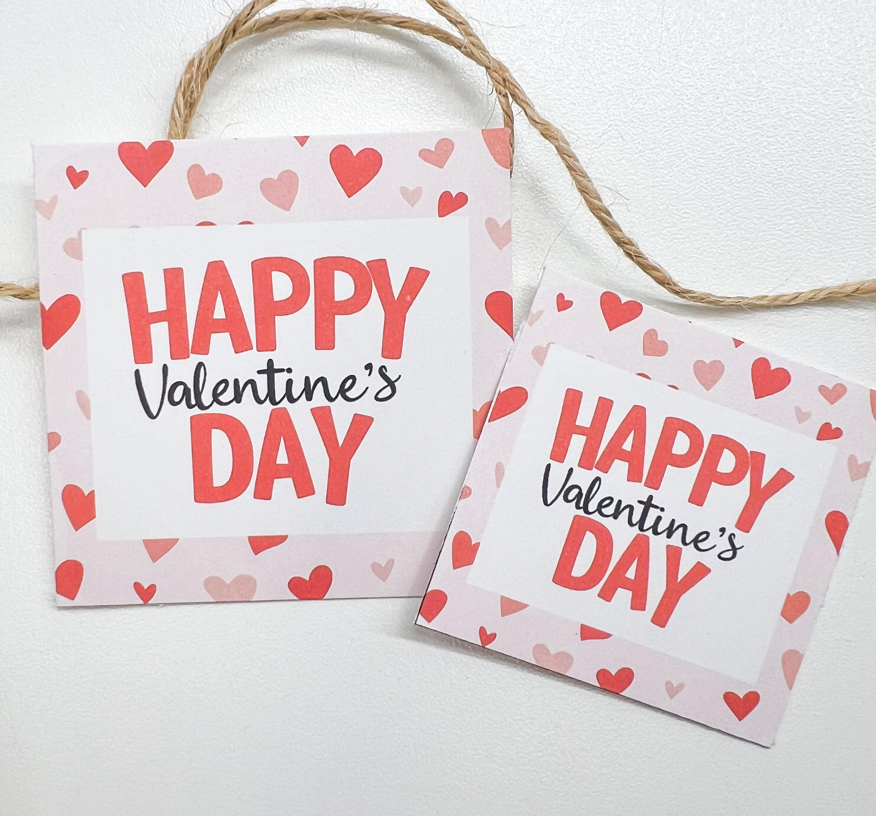 Printable Valentine's Day Cookie Tags - Valentine Cookie Tags 2"- 2.5 ...