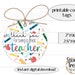 Printable Teacher Appreciation Gift Tag 2" -2.5" - Thank You - Marbled ...