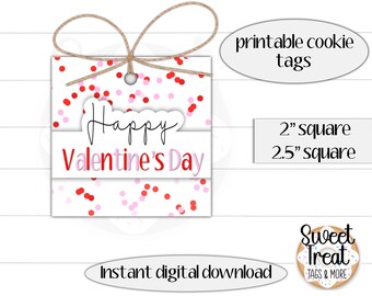 Printable Valentine Treat Tag, A Valentine SWEET Treat Tag, Teacher ...