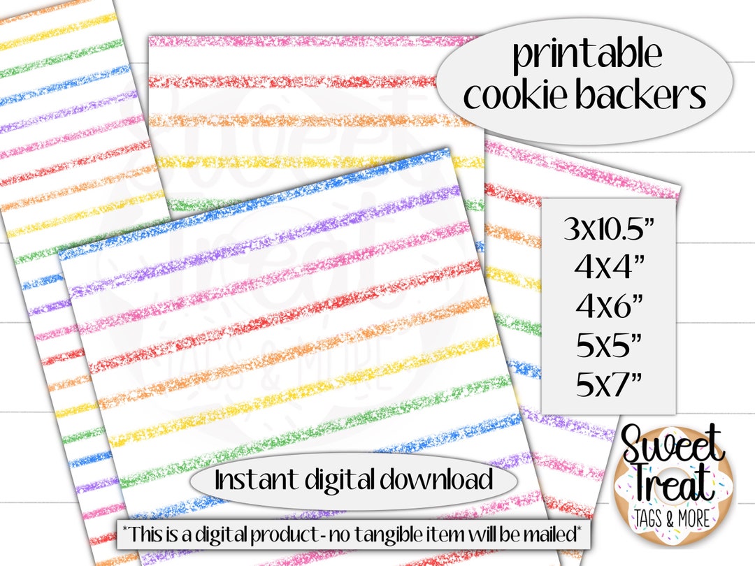Printable Back to School Cookie Backers - School Box Backers - Teacher ...