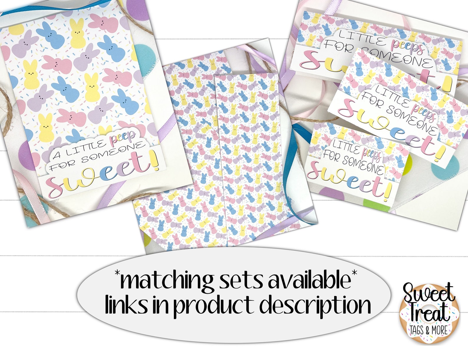 Printable Easter Cookie Card - a Little Peep for Someone Sweet - 3.5x5 ...