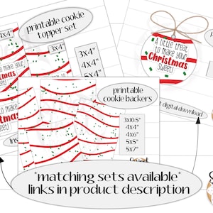 Printable Christmas Cookie Card - a Little Treat to Make Your Christmas ...
