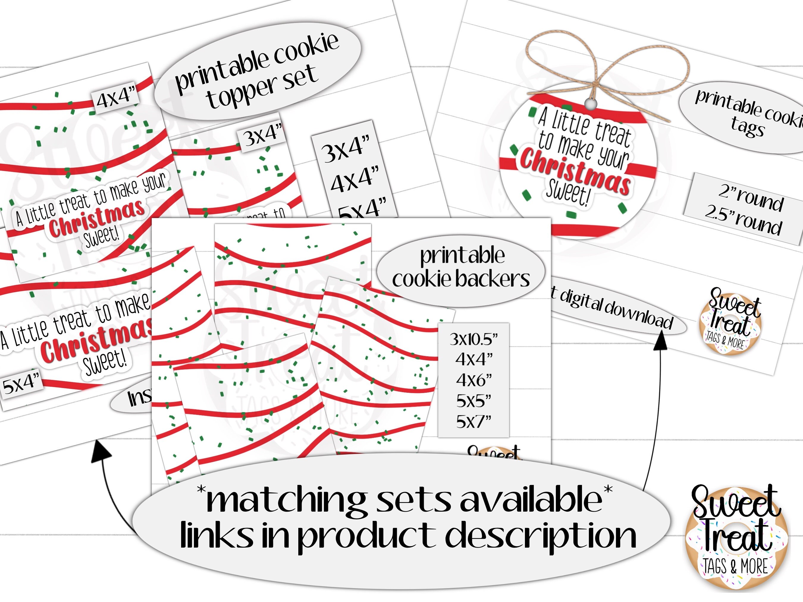 Printable Christmas Cookie Card a Little Treat to Make Your Christmas ...