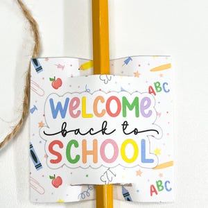 Printable Back to School Pencil Tag - Back to School Pencil Tag - Back ...
