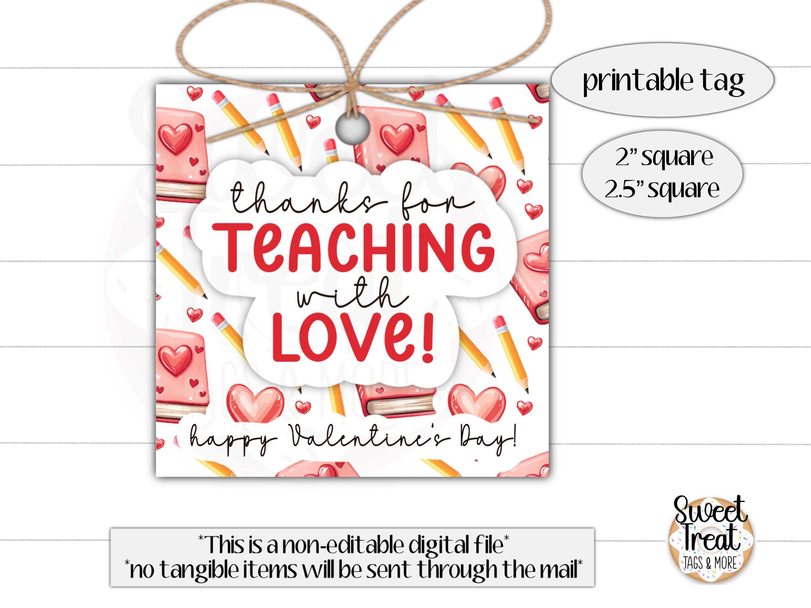 Printable Valentine's Day Teacher Tag - Valentine's Day Class Tags ...