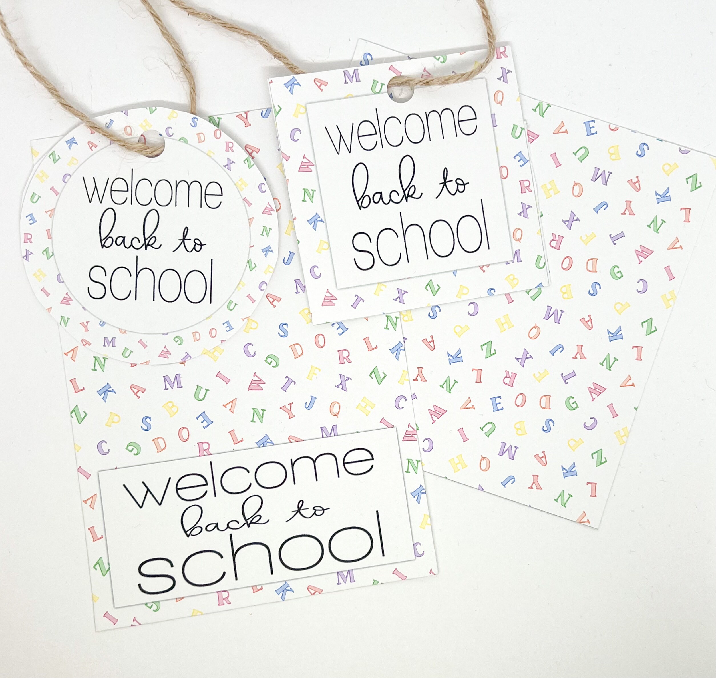Printable Back to School Gift Tag - 2"-2.5" Welcome Back to School Gift ...
