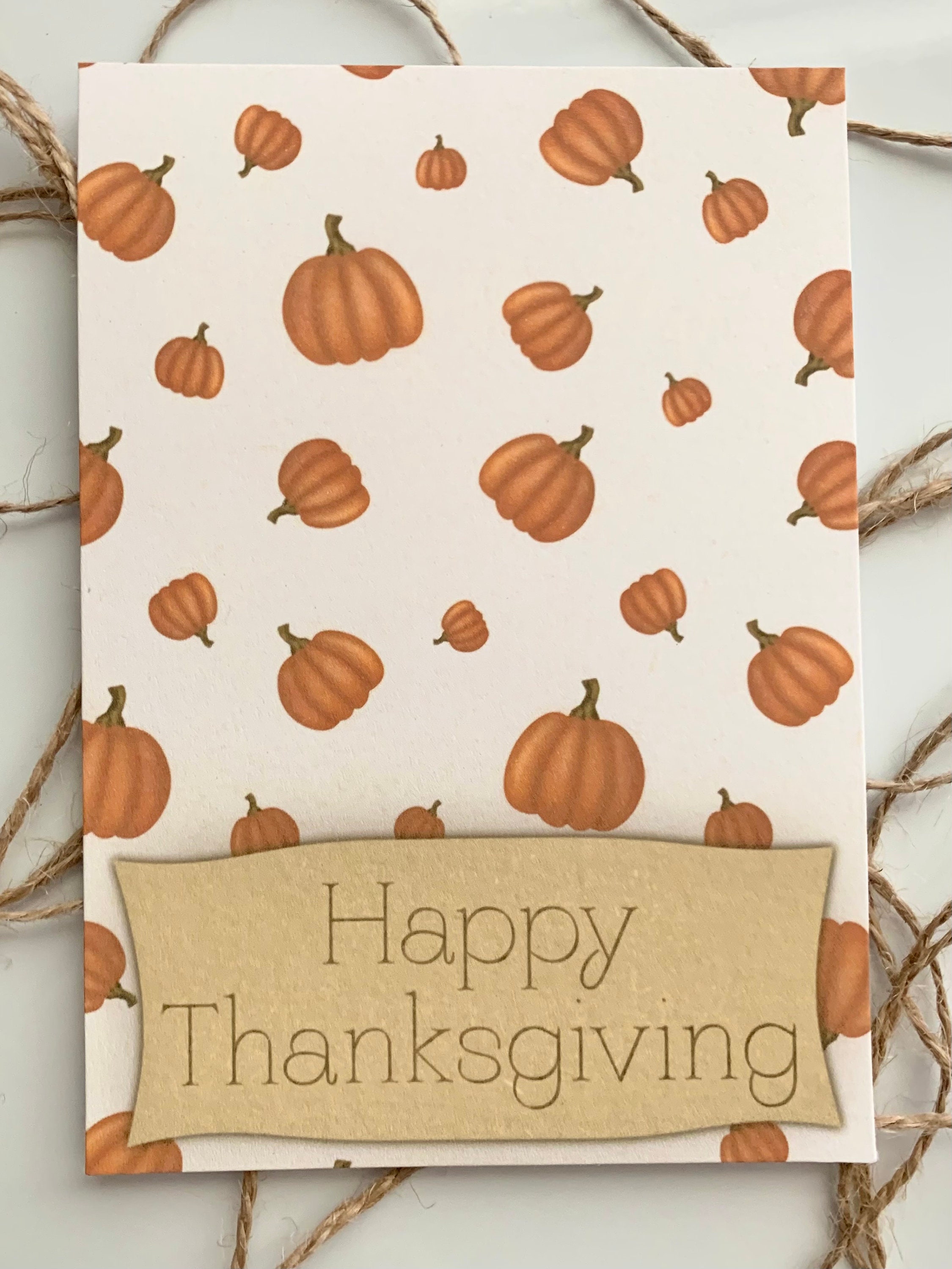 Printable Thanksgiving Cookie Card Happy Thanksgiving - Etsy