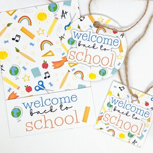 Printable Back to School Cookie Tag Set - Round Cookie Tags 2" - 2.5 ...