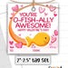 Printable Valentine's Day Goldfish Tag - Valentine's Day Class Tags ...