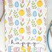 Printable Easter Cookie Card - Happy Easter - 3.5x5" Bunny, Egg, Carrot ...