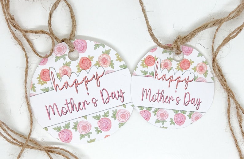 Printable Mother's Day Gift Tag Happy Mother's Day Round Gift Tag 2 2.5 ...