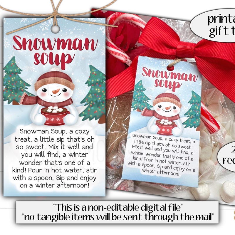 Snowman Soup - Etsy