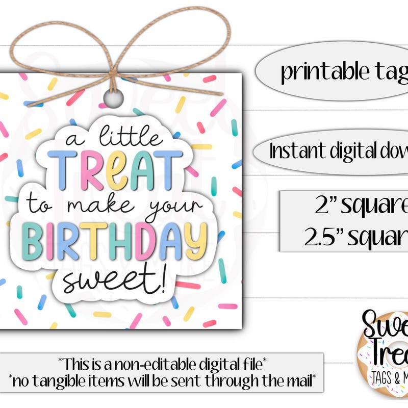 Happy Birthday Tags - Etsy