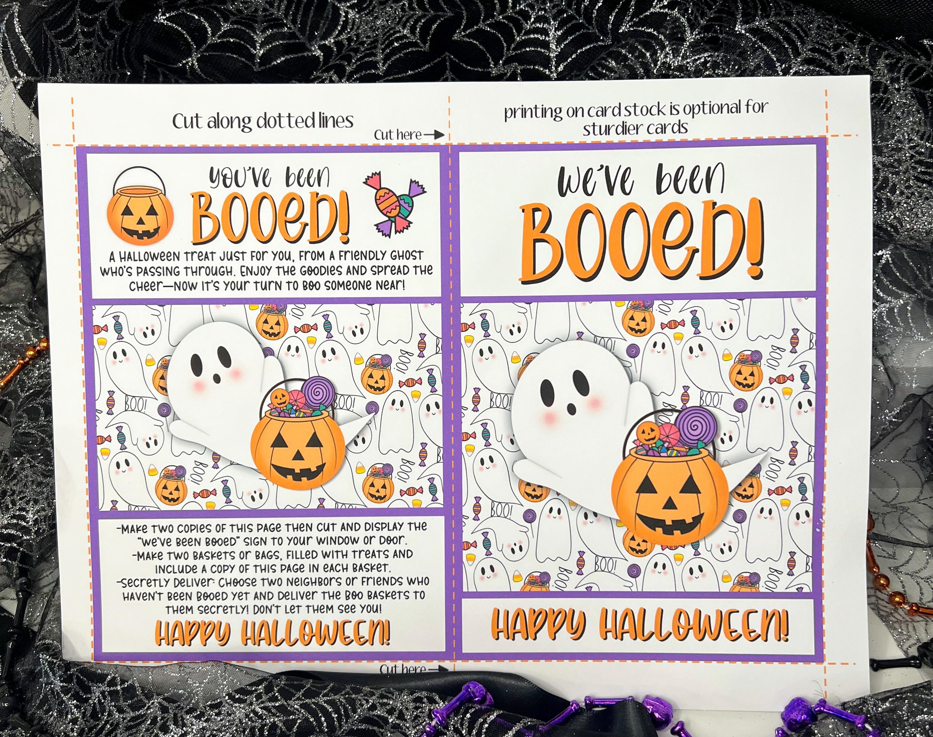 Printable You've Been Booed Game - You've Been Booed Halloween Game ...