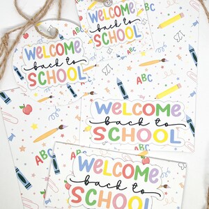 Printable Round Back to School Cookie Tag Set - Round 2"-2.5"- Welcome ...