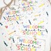 Printable Round Back to School Cookie Tag Set - Round 2"-2.5"- Welcome ...
