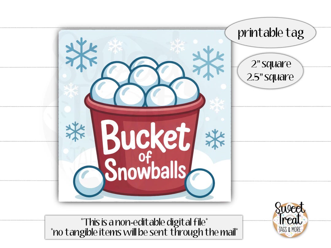 Printable Christmas Favor Tags - Christmas Cookie Tag - Christmas Treat ...