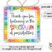 Printable 5x7" Teacher Appreciation Gift Card Holder- Thank You for ...