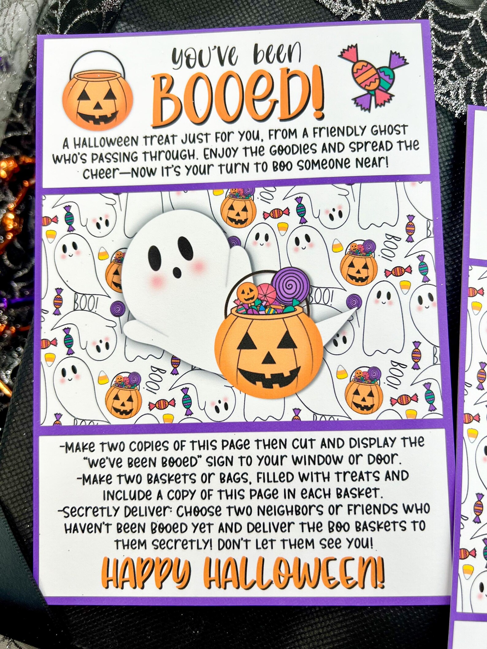 Printable You've Been Booed Game - You've Been Booed Halloween Game ...
