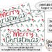 Printable Christmas Cookie Topper - Christmas Treat Topper - Christmas ...