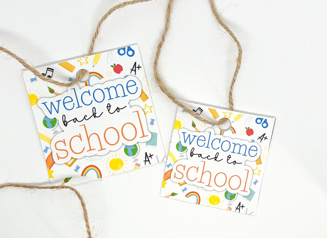 Printable Back to School Gift Tag - Welcome Back to School - Crayon ...