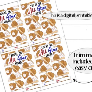 Printable Valentines Day Cookie Card - All Star Friend - 3.5x5 ...
