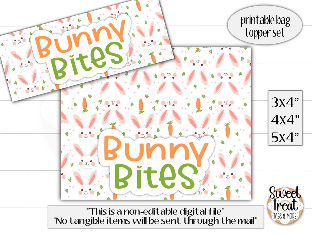 Easter Cookie Topper - Easter Favors - Easter Cookie Packaging - Easter ...