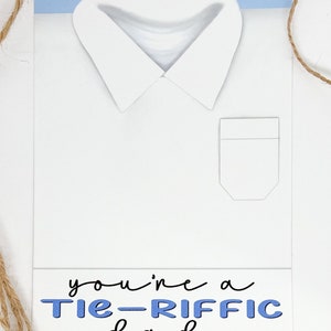 Printable Father's Day Cookie Card - Tie-riffic Dad - 3.5x5" - Tie ...