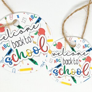Printable Back to School Cookie Tag Set - Round Cookie Tags 2" - 2.5 ...