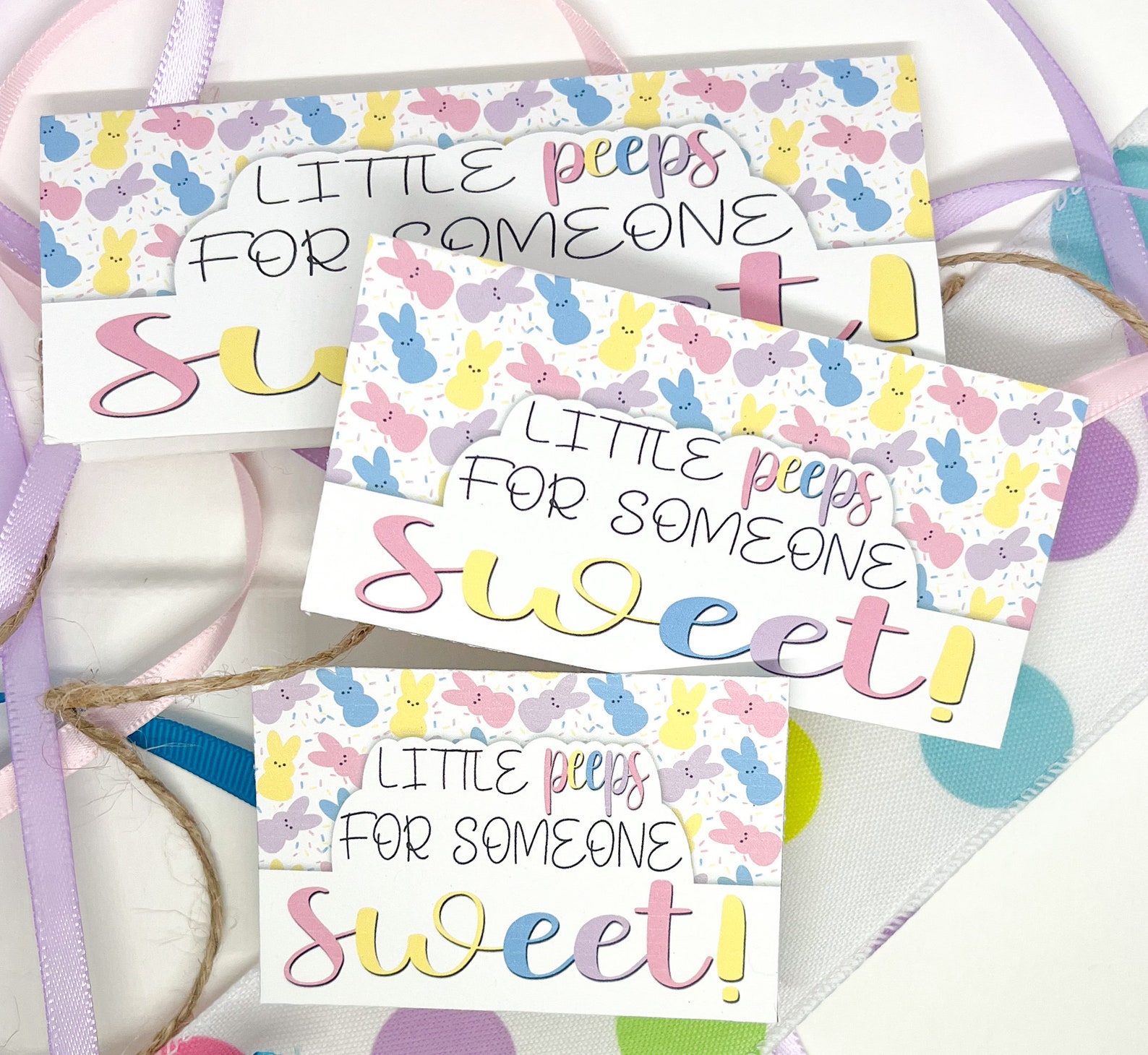 Printable Easter Cookie Topper Set - Little Peeps for Someone Sweet ...