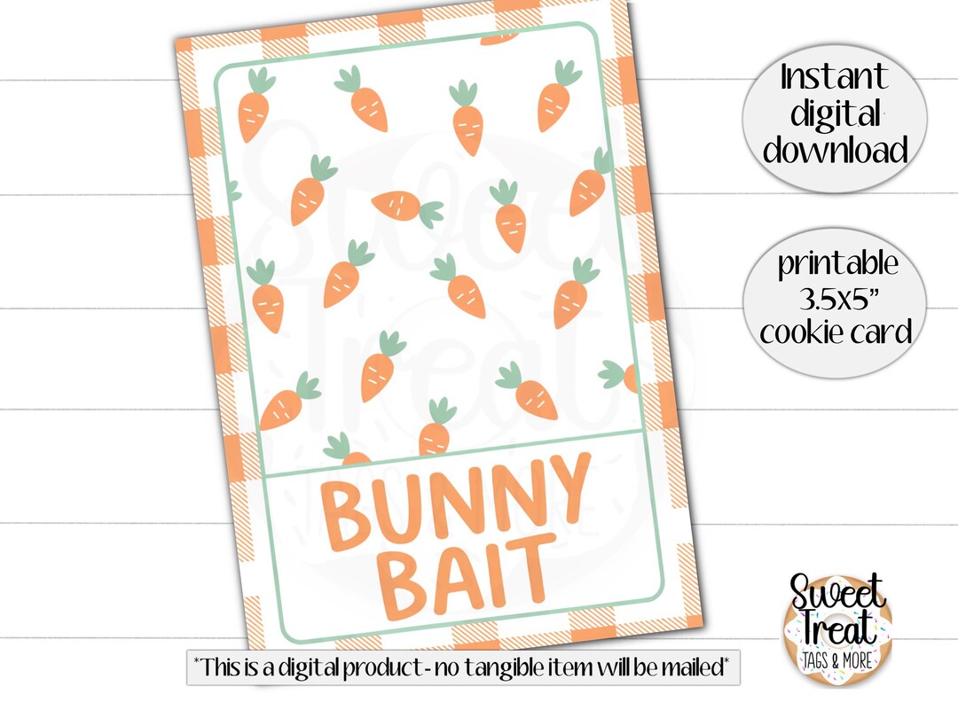 Printable Easter Cookie Card – Easter Cookie Packaging – Mini Cookie ...