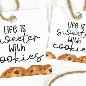 Printable Cookie Tag - Chocolate Chip Cookie Favor Tag - Chocolate Chip ...