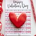 Printable Valentines Day Cookie Card - Happy Valentine's Day - 3.5x5 ...