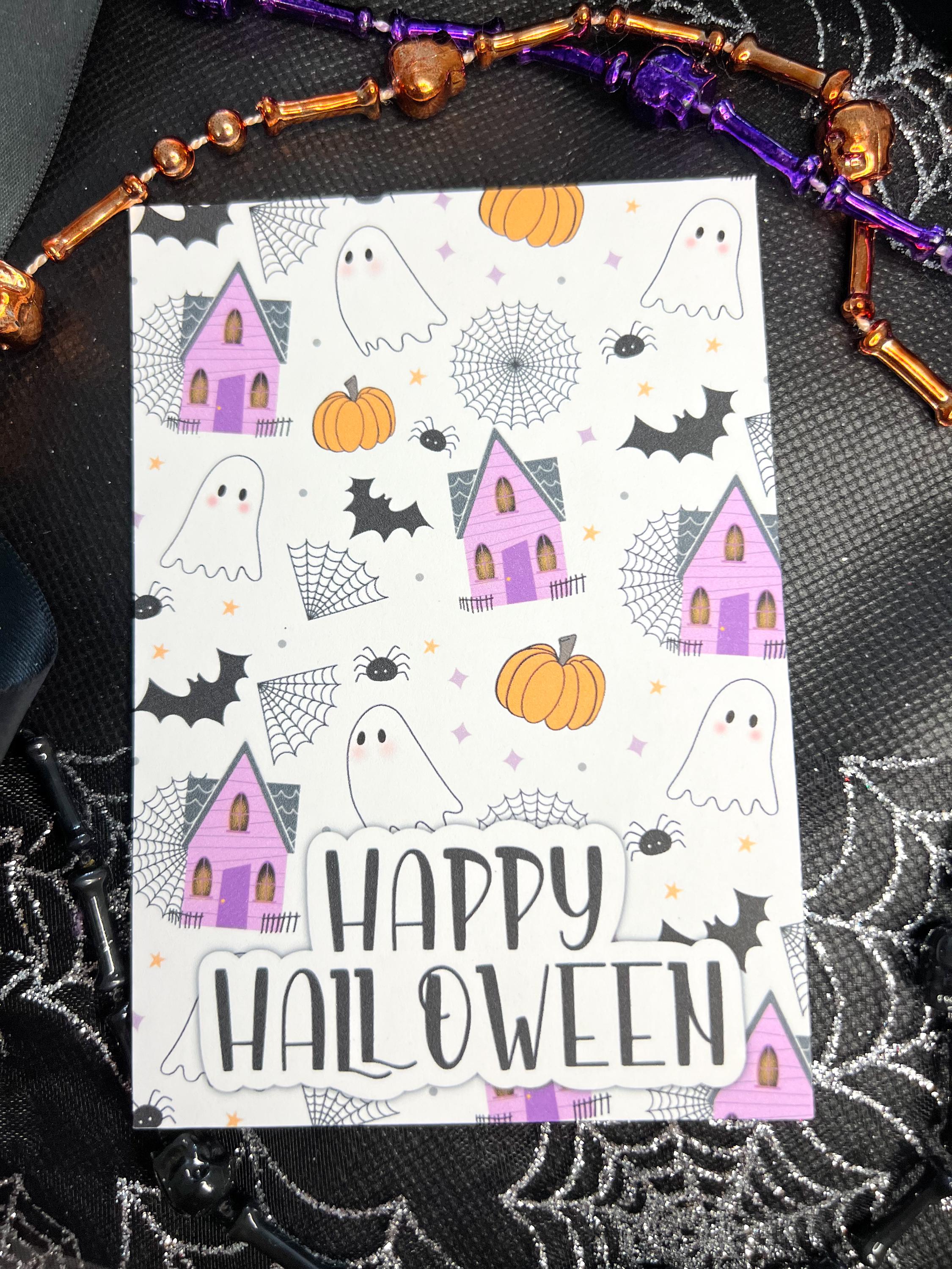 Printable Halloween Cookie Card - Ghost Cookie Card - Halloween Favor ...