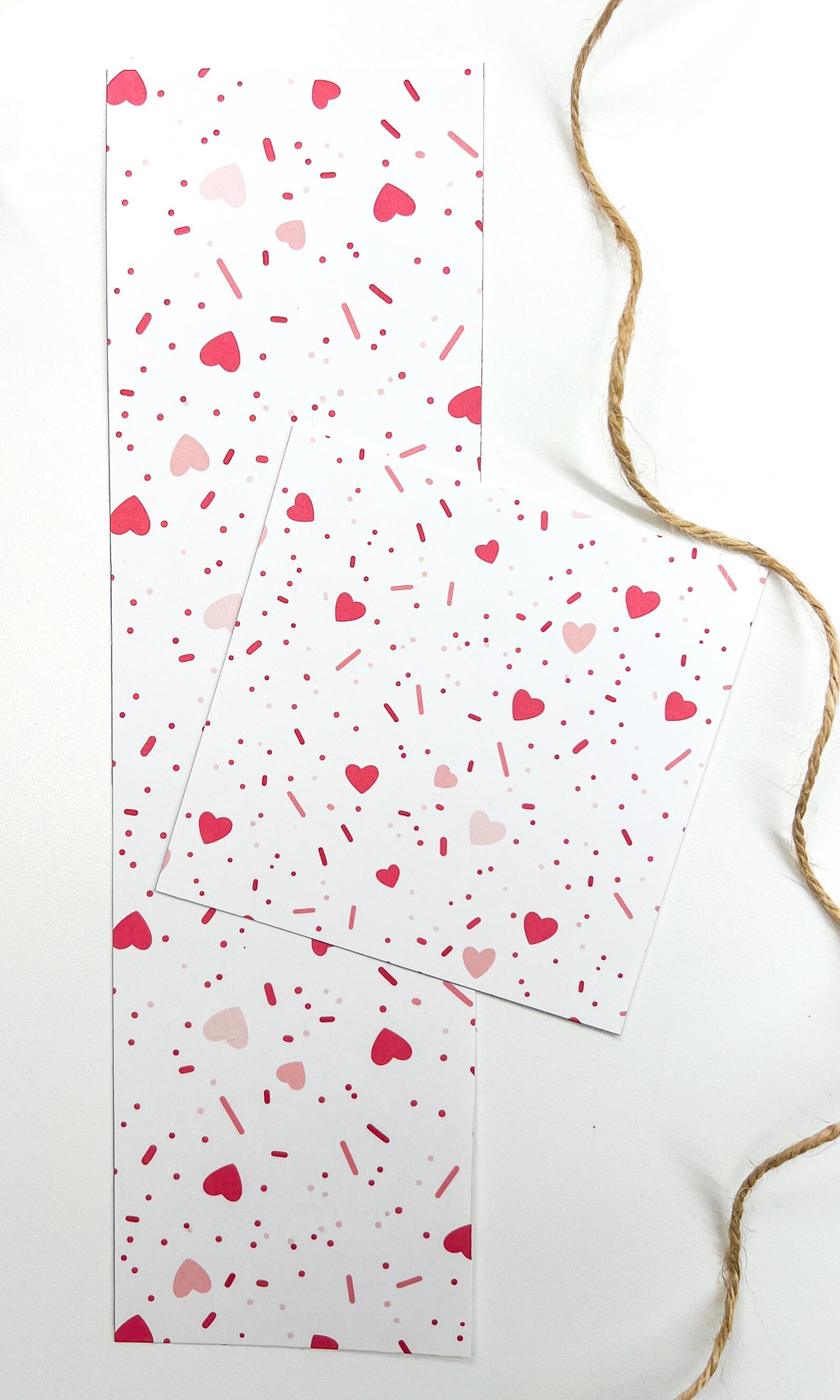 Printable Valentine's Day Backers - Sprinkles and Hearts Cookie Box ...