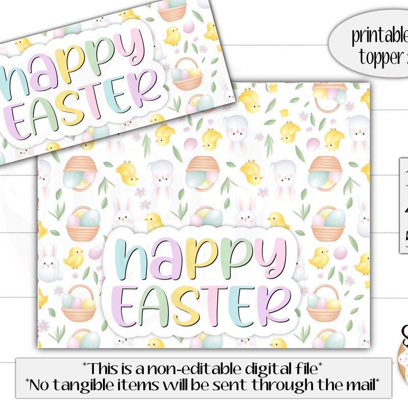Easter Bag Toppers - Etsy