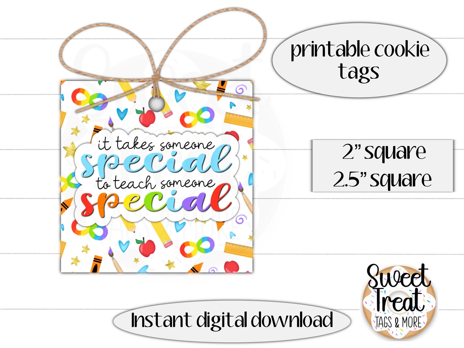Printable Teacher Appreciation Gift Tag - Someone Special to Teach ...